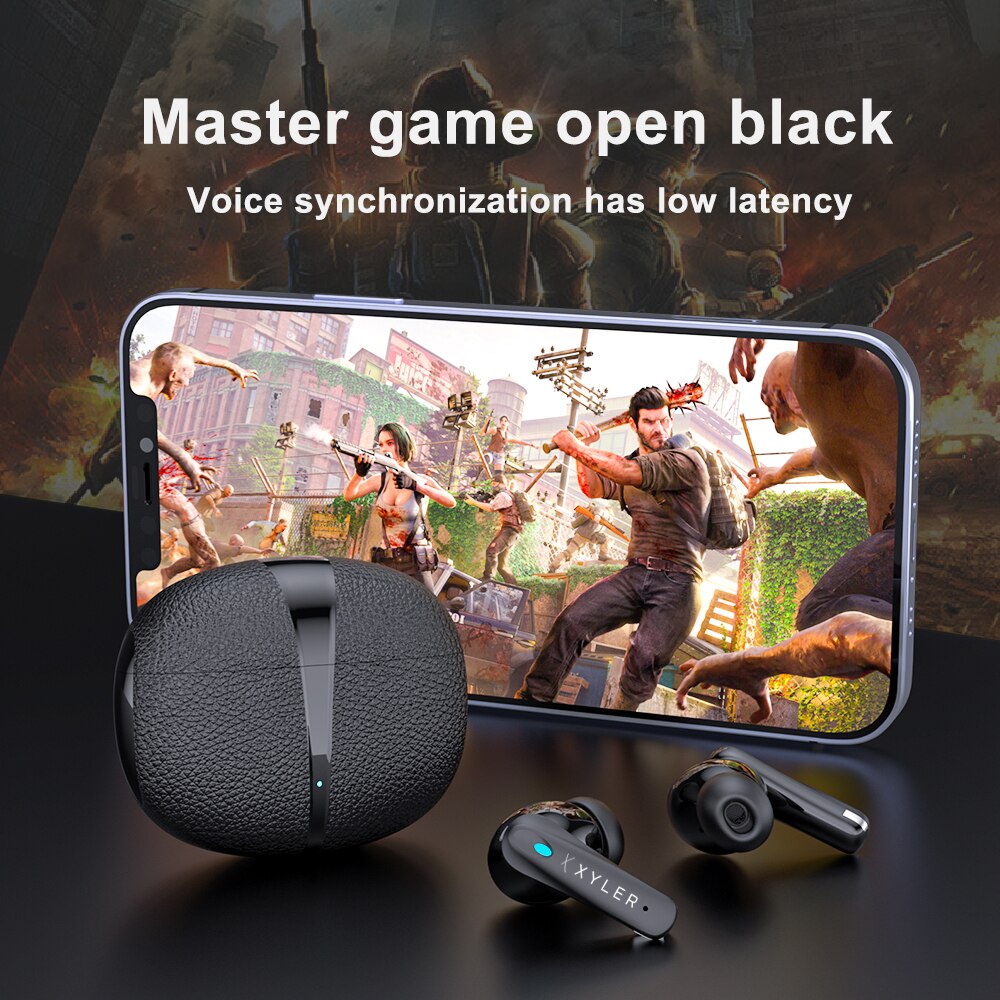 Bluetooth безжични слушалки XYLER, Bluetooth 5.3+EDR, QI зареждане, IPX5 водоустойчивост ...