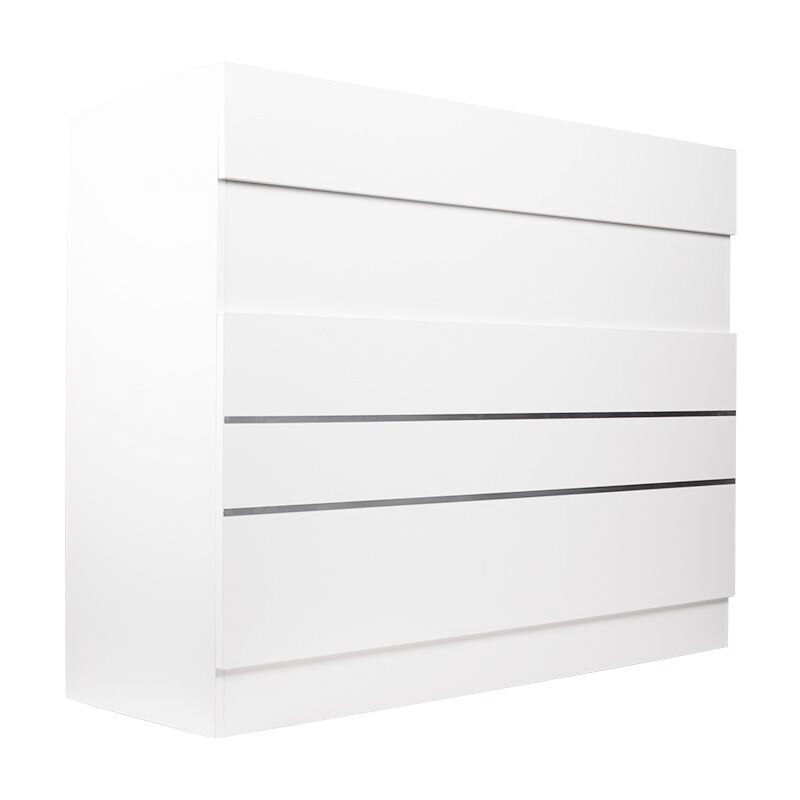 Birou pentru receptie, Hair System, 120.5x135 cm, MDF, Alb - eMAG.ro