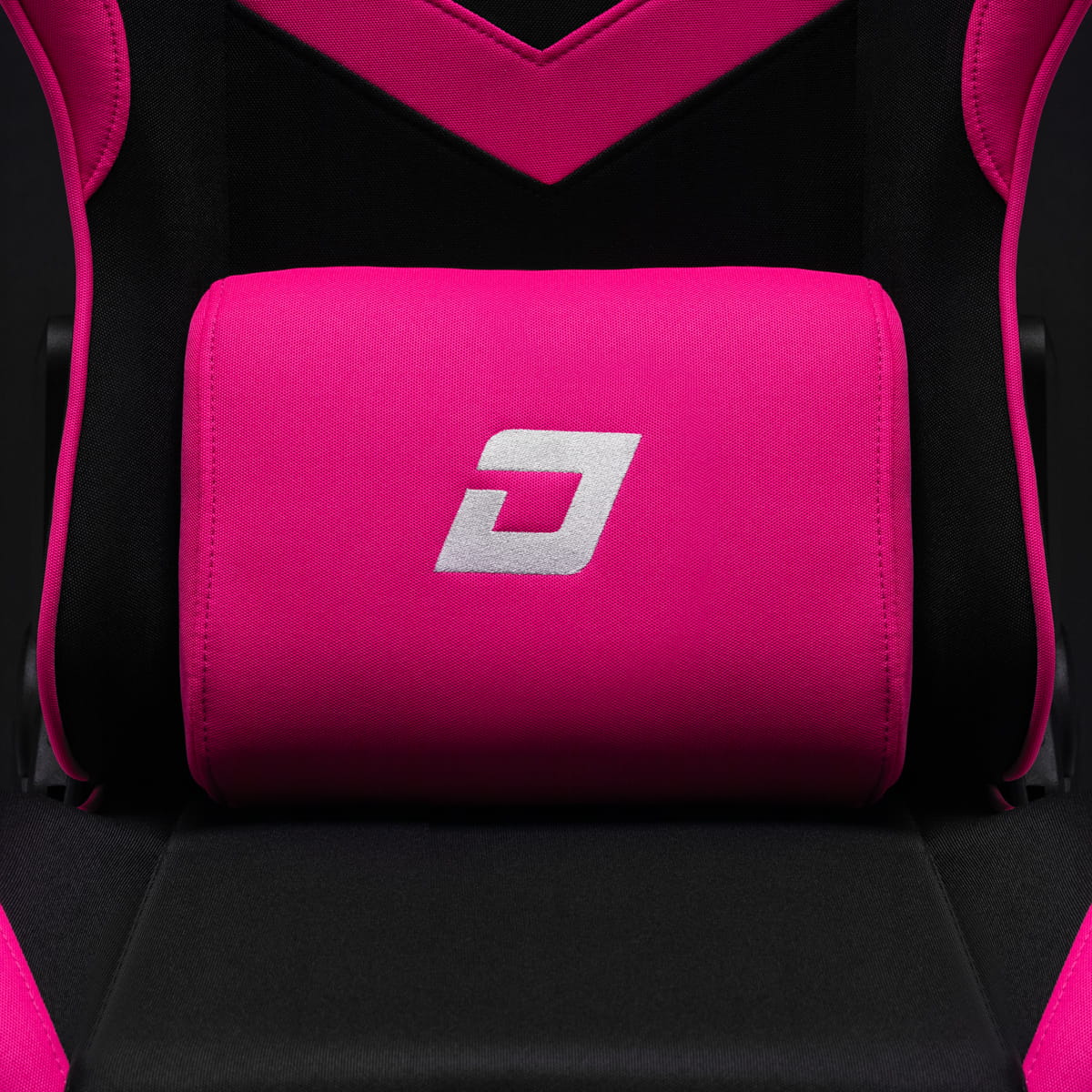 Scaun gaming, Dark, Textil, Negru/Roz - eMAG.ro