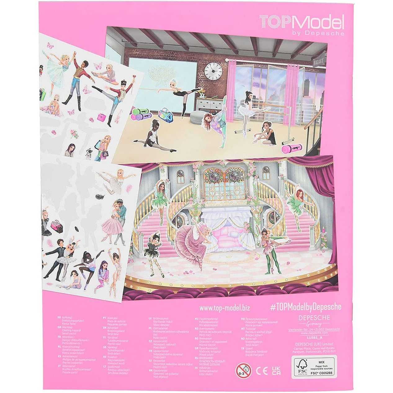 Top Model World of Ballet Stickers, 108 стикера, Depesche - eMAG.bg