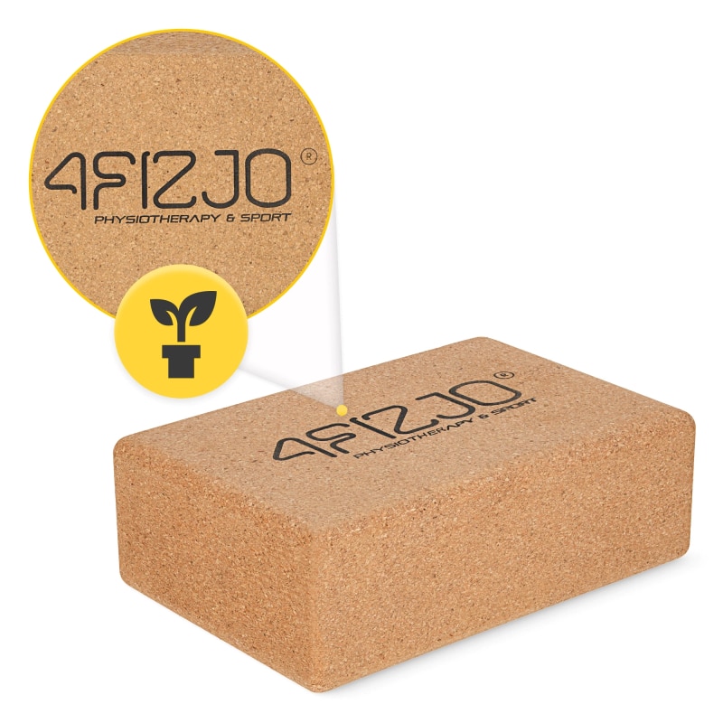 Caramida yoga, Cub de fitness, Bloc de yoga si Pilates, 4FIZJO, 22 x 14 ...