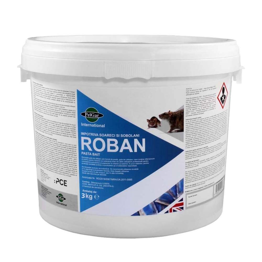 Инсектицид против плъхове Raticide Roban Paste, 3 кг - eMAG.bg