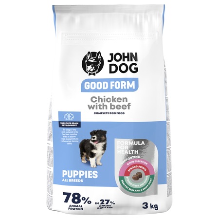 Hrana pentru caini Good Form, John Dog, 78% proteina, 3 kg - eMAG.ro