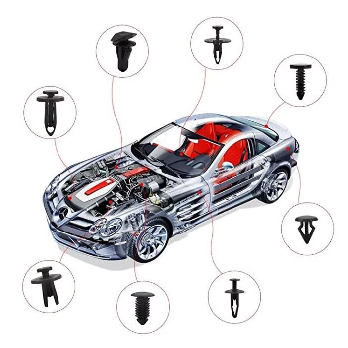 Set 456 clipsuri/cleme auto de fixare, ASKSA, 18 dimensiuni, universale ...