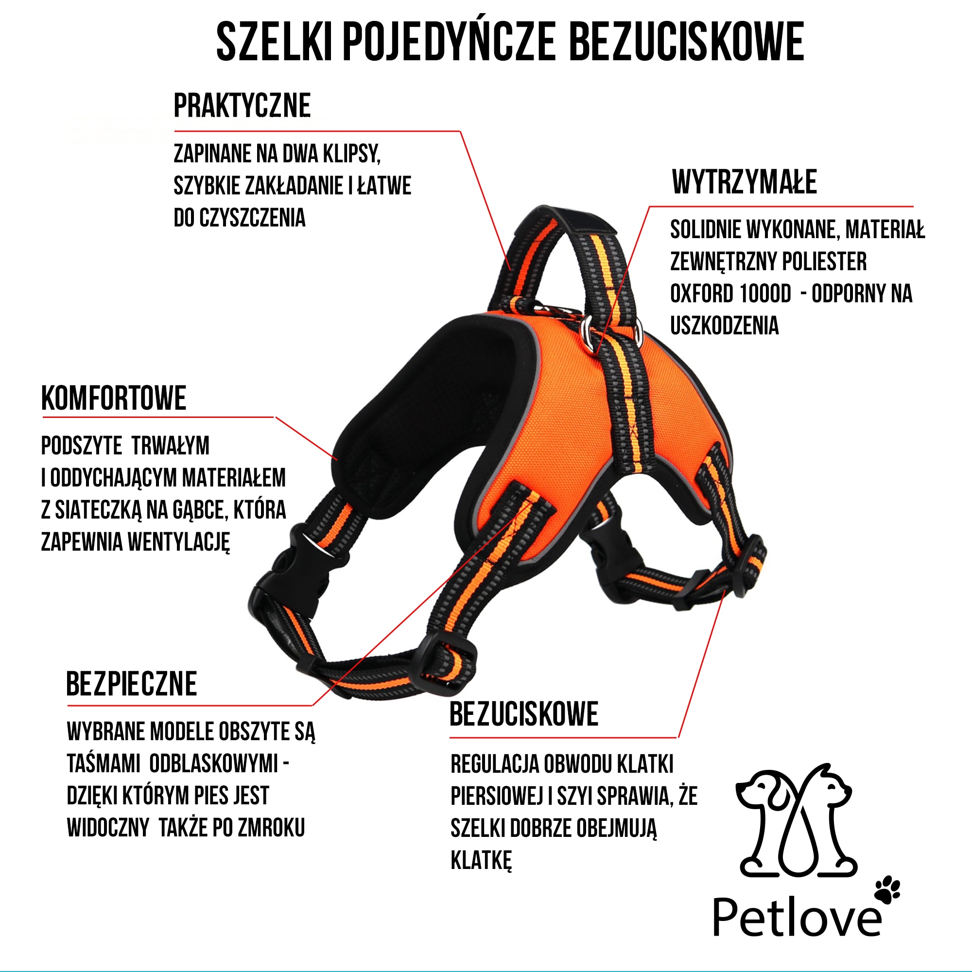 Ham pentru caini, PETLOVE, S, Rosu - eMAG.ro