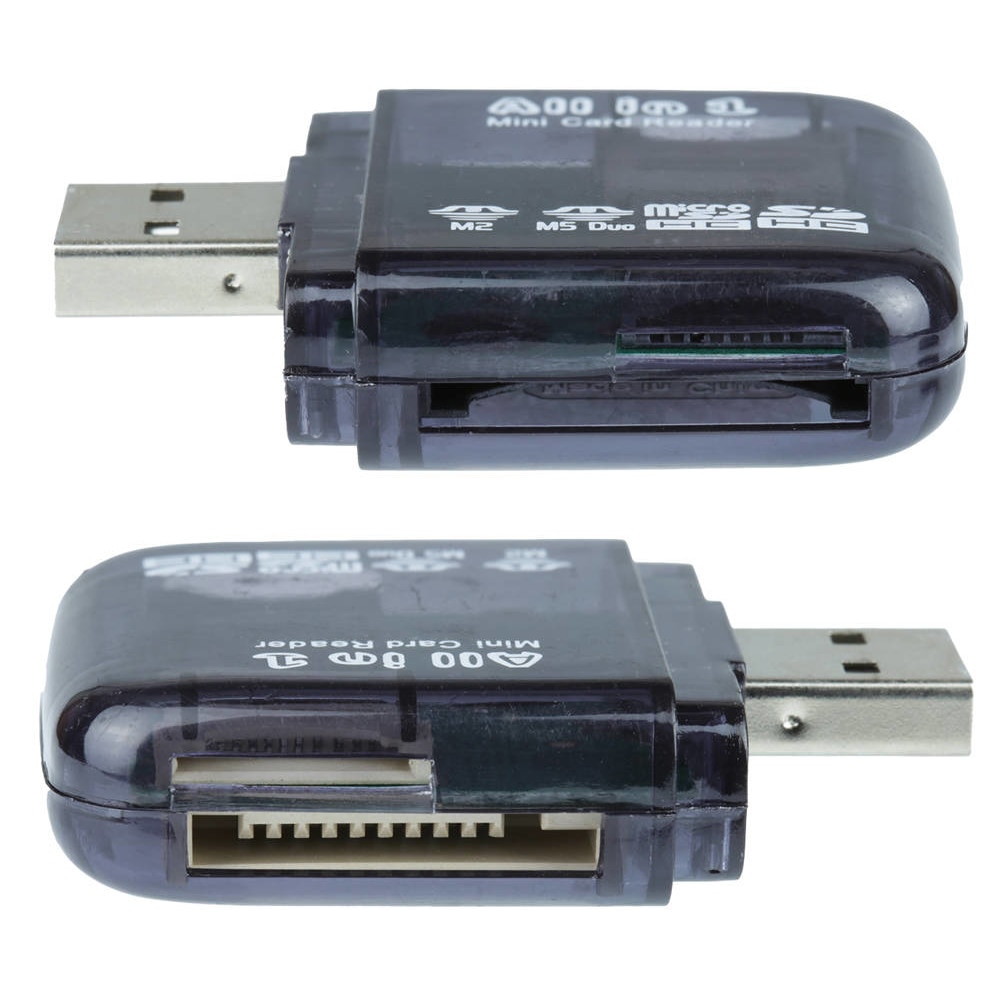 Cititor universal de carduri de memorie, Interlook, USB, Negru - eMAG.ro