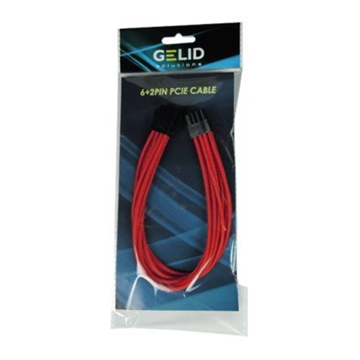 Кабел, преходник GELID 6+2pin VGA PCI-E Power extension cable 30cm ...