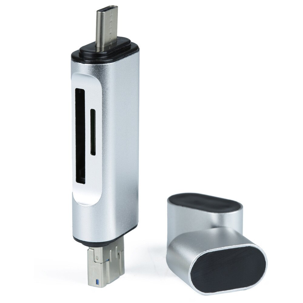 Cititor de carduri de memorie SD/MicroSD, Interlook, USB, Negru - eMAG.ro