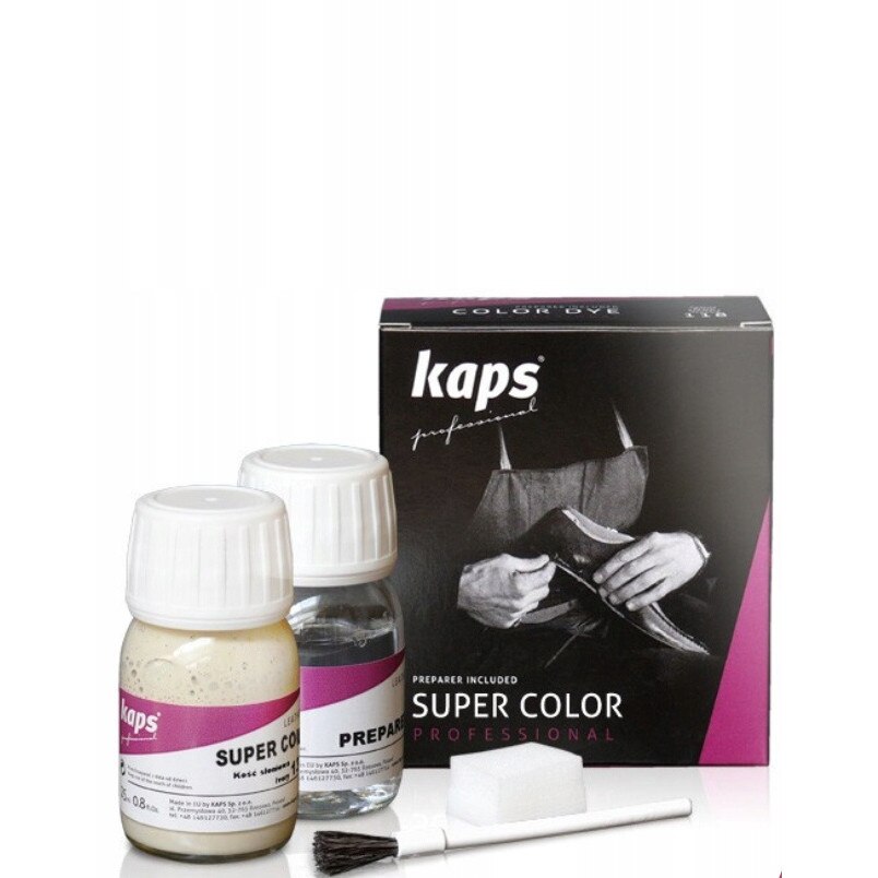 Комплект боя за обувки, KAPS, За кожа, 25 мл, Розов - eMAG.bg