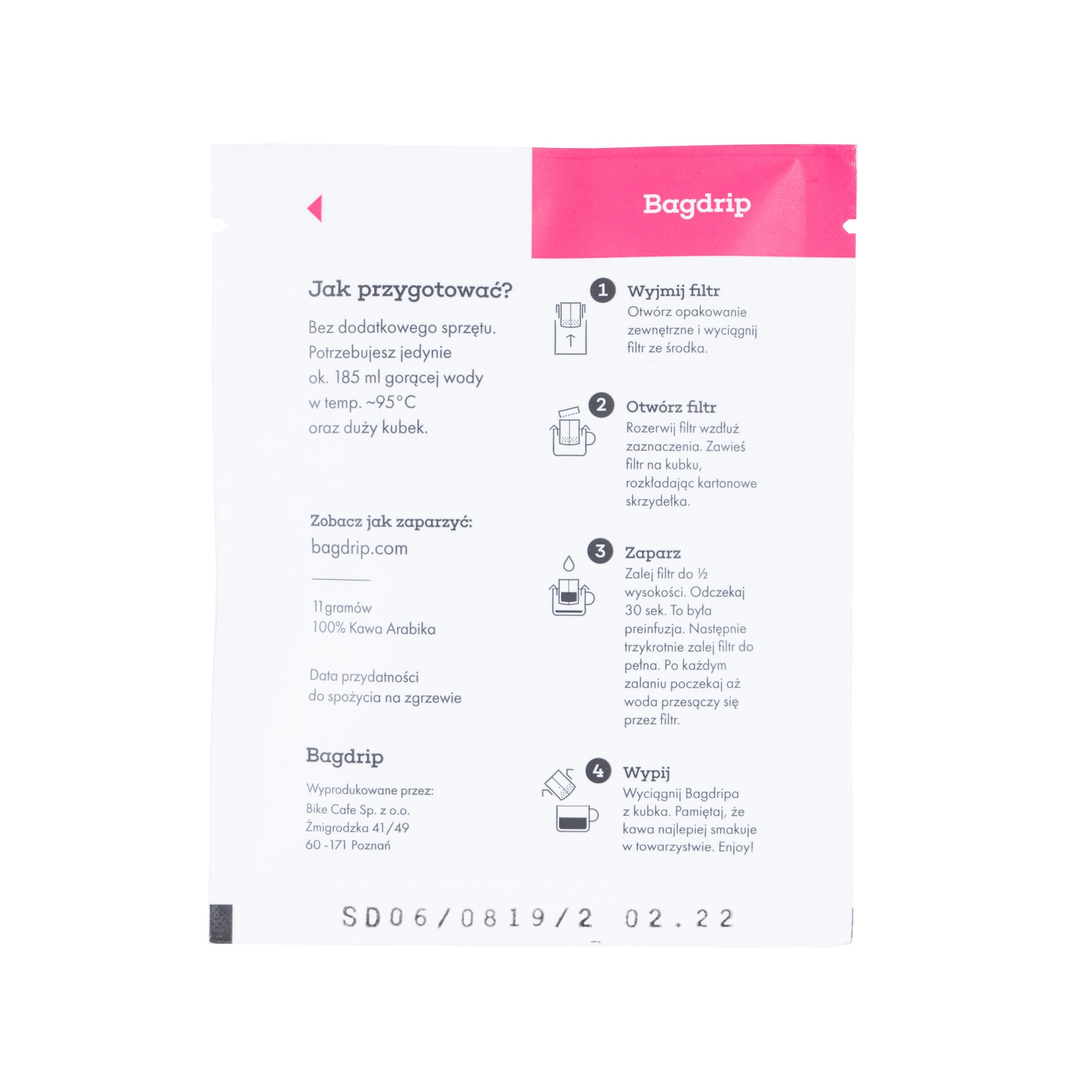 Plic cafea, Bagdrip, 11 g - eMAG.ro