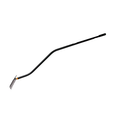 Grebla ergonomica, Fiskars, Otel, Negru - eMAG.ro