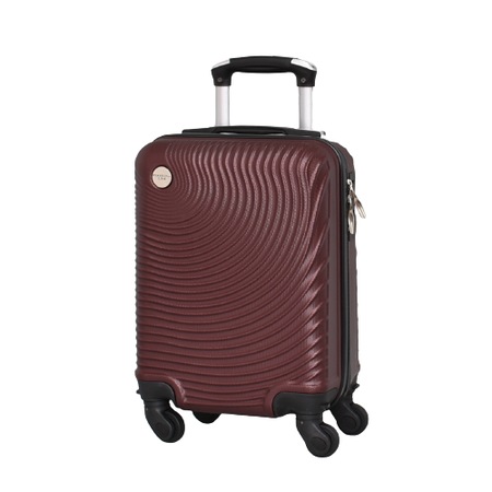 Troler, Perfect line, ABS, 45x20x30 cm, Roti detasabile, 24l, Visiniu ...