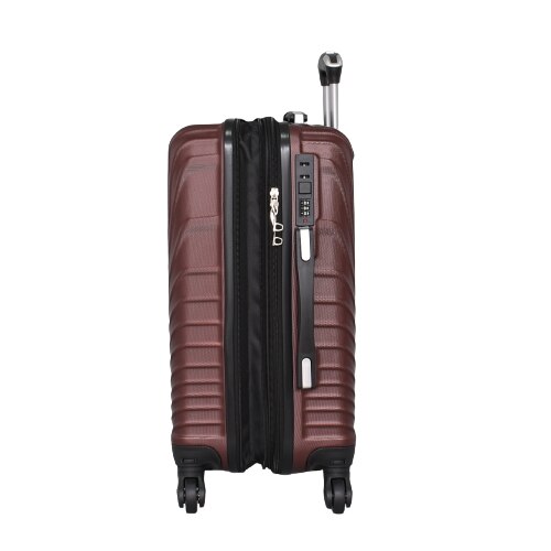 Troler, Perfect line, 55x22x38cm, Roti detasabile, Visiniu - eMAG.ro