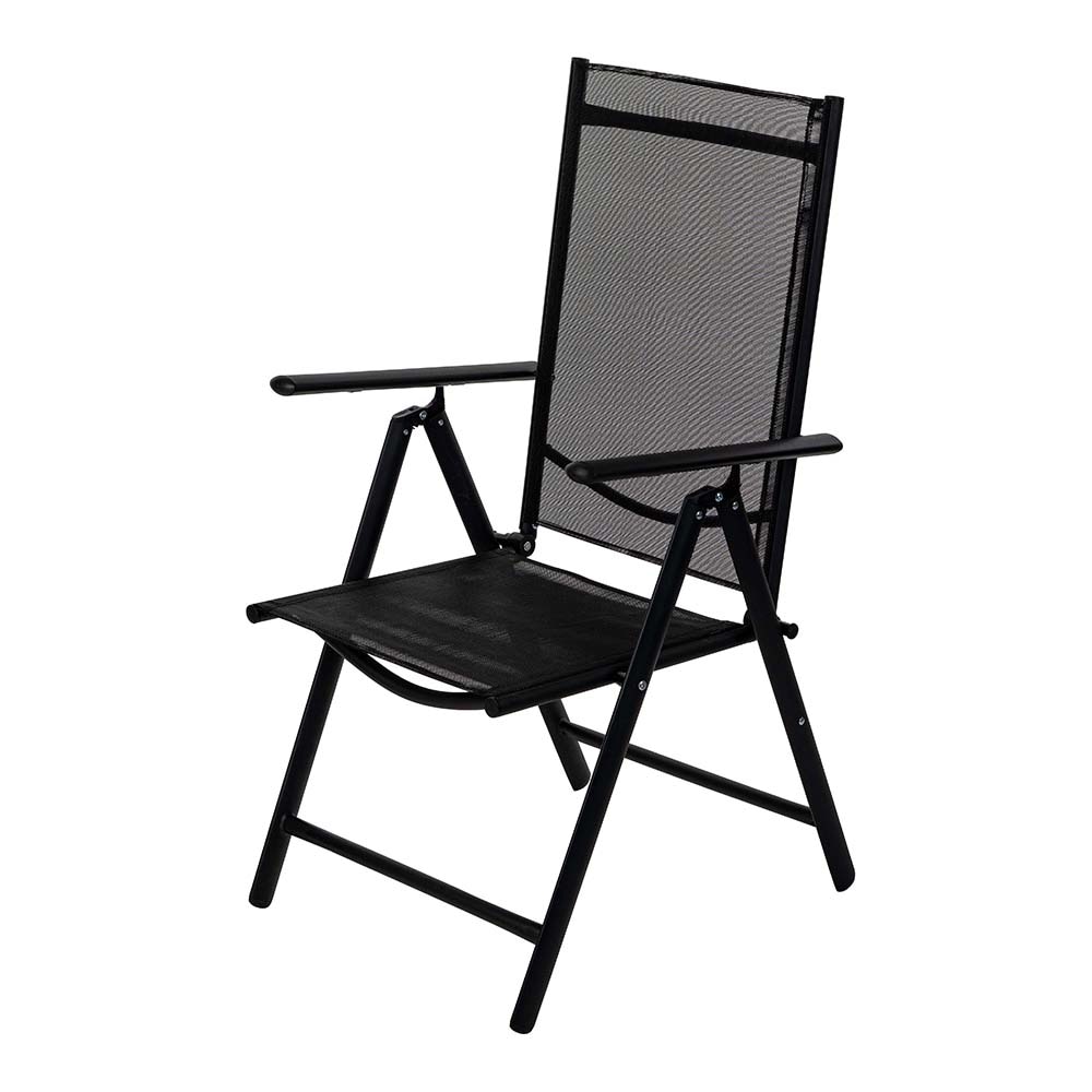 Scaun camping, Muhler, Pliabil, Otel/PVC, Negru - eMAG.ro