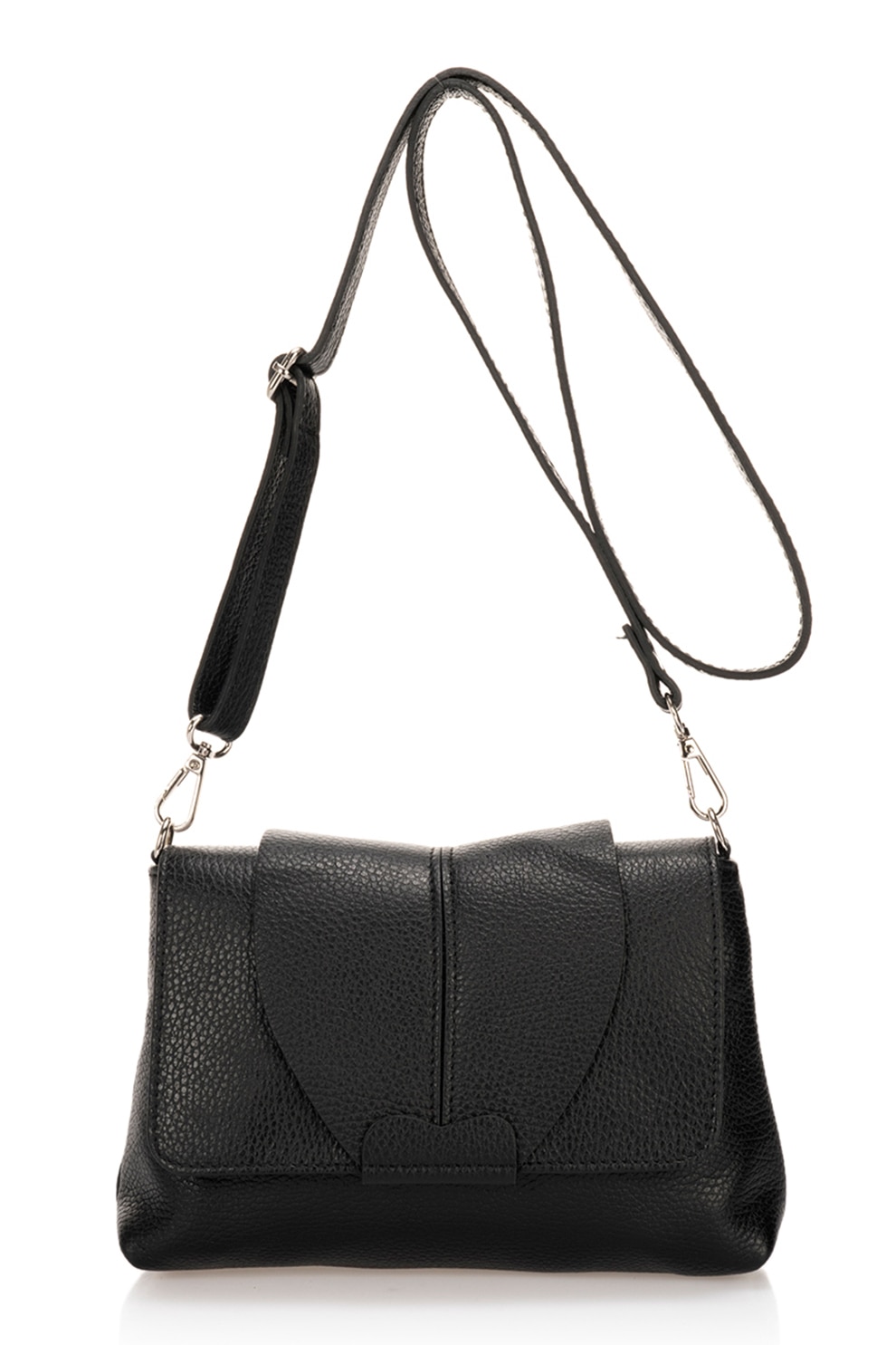 Massimo Castelli, Geanta crossbody din piele, Negru - eMAG.ro