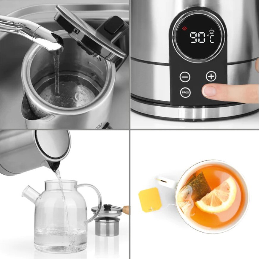 Fierbator electric BEEM, Tea Switch, capacitate 1.7 litri, temperatura ...