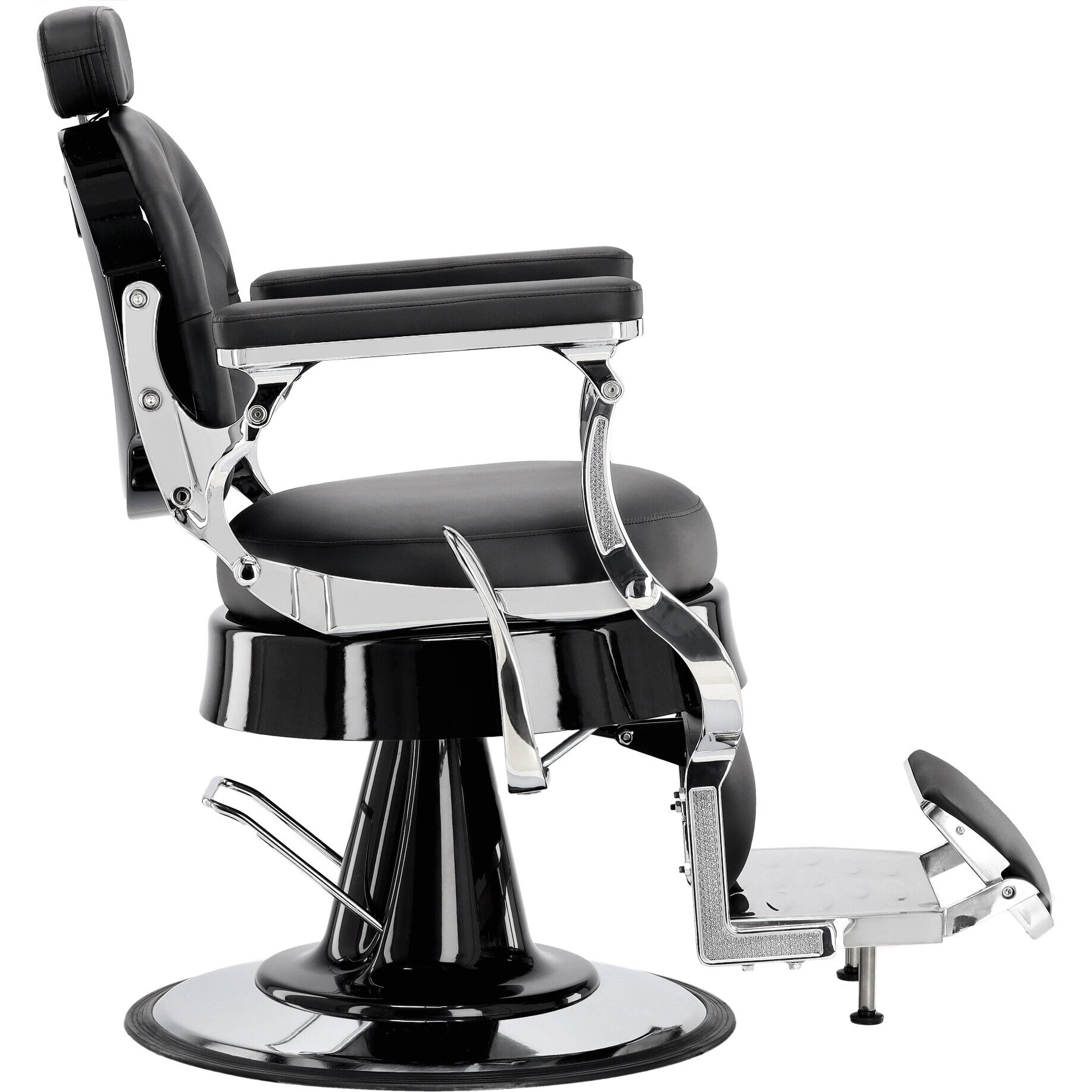 Scaun de frizerie, Barber King, Agustín, Negru, Hidraulic, Si barbierit ...