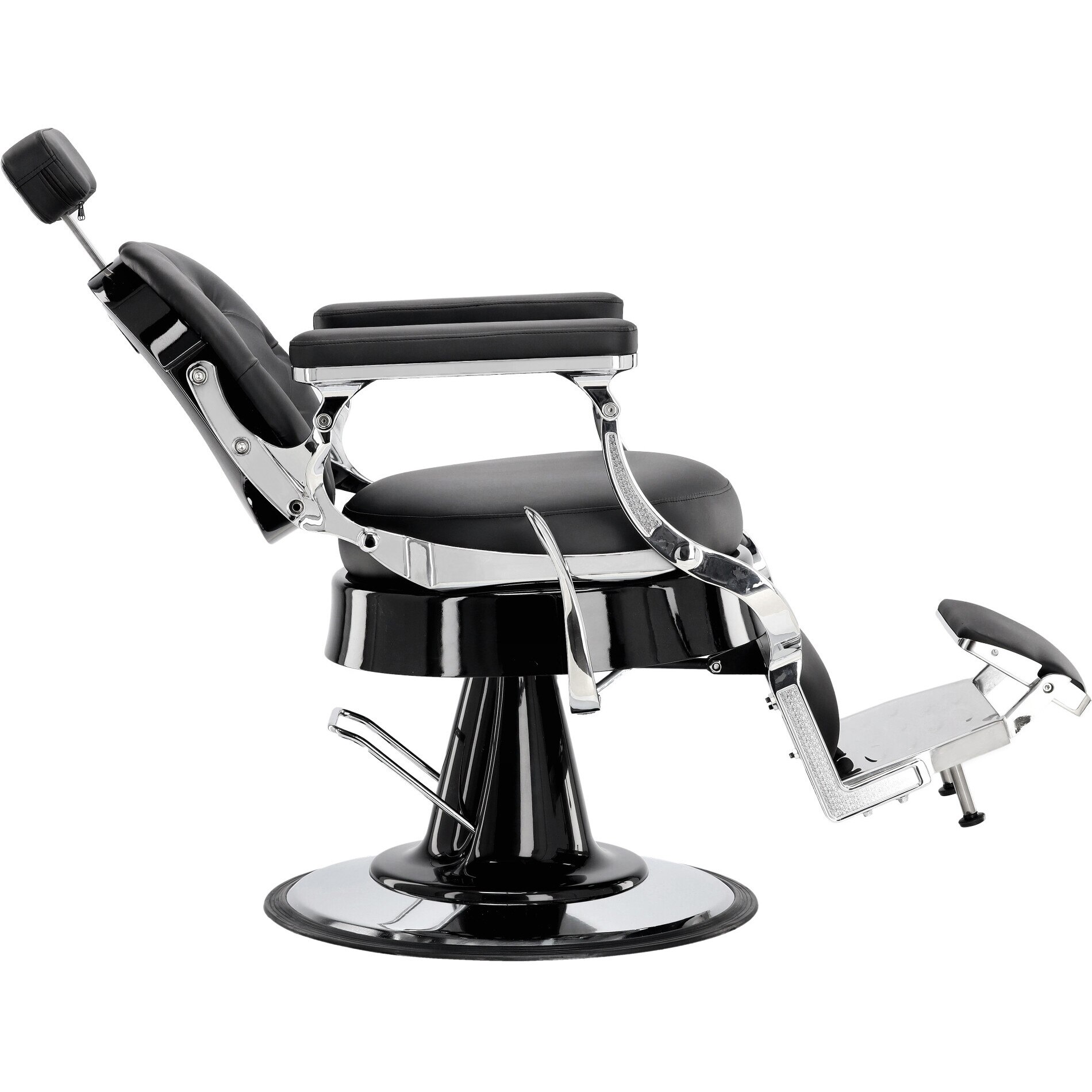 Scaun de frizerie, Barber King, Agustín, Negru, Hidraulic, Si barbierit ...