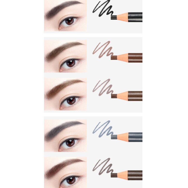 Set 5 creioane pentru sprancene, Rezistente la apa, Multicolor - eMAG.ro