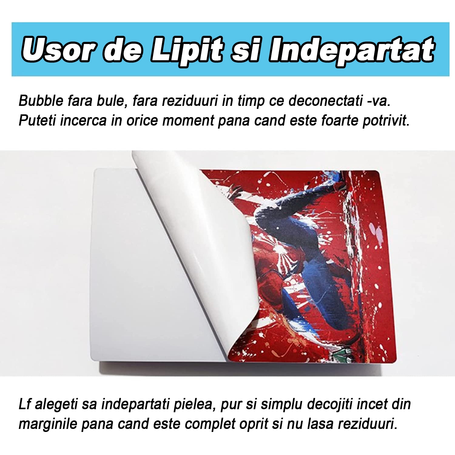 Set folii protectie consola/accesorii, PVC, Compatibil cu PlayStation5 ...