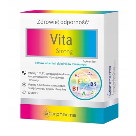 Vitamine si minerale, Starpharma Vita Strong, 30 tablete - eMAG.ro