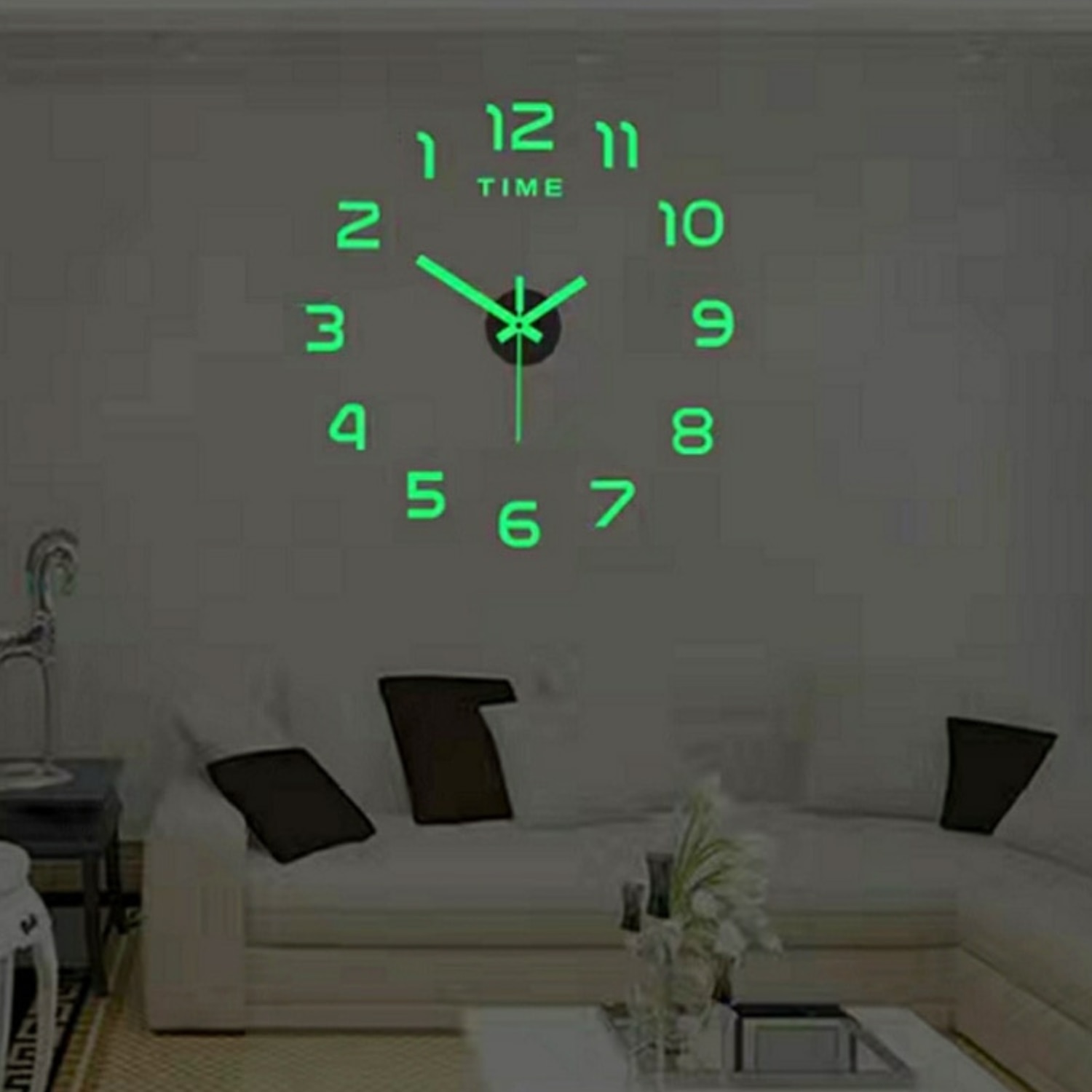 Ceas pentru Perete Decorativ RealVDM®, Fosforescent, Diametru 50 cm ...