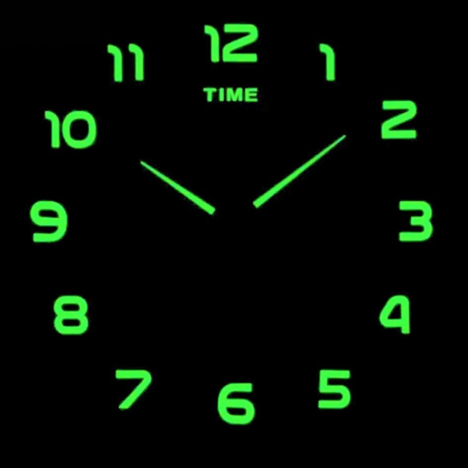 Ceas pentru Perete Decorativ, Efect 3D, Fosforescent, Diametru 90 cm ...