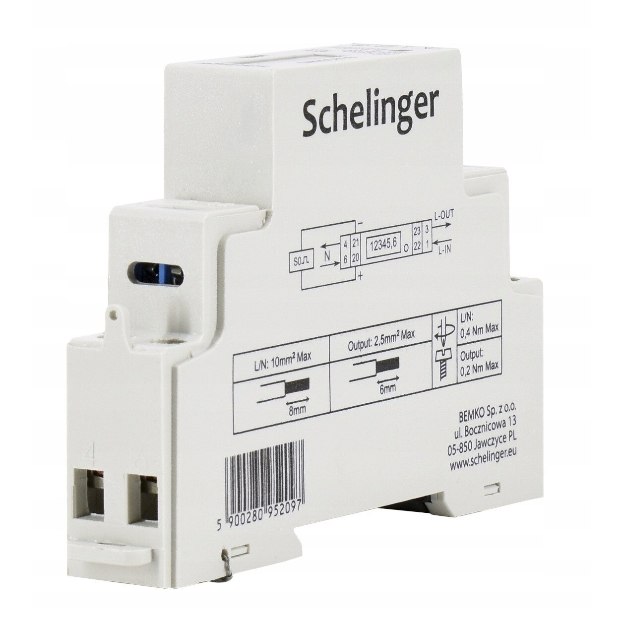 Contor electric monofazat Schelinger, Bemko, 230 V, Alb - eMAG.ro