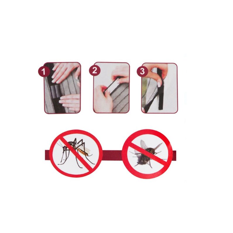 Plasa tantari cu magnet pentru fereastra, negru, 1, 2 x 1, 2 m - eMAG.ro