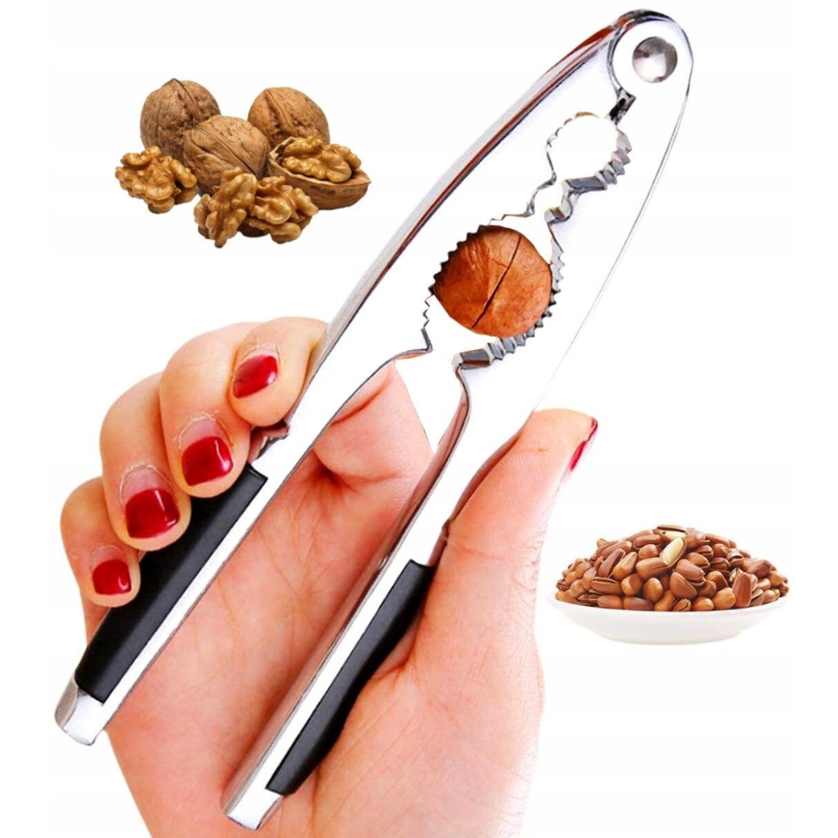 Spargator de nuci, Edibazzar, Otel, Argintiu - eMAG.ro