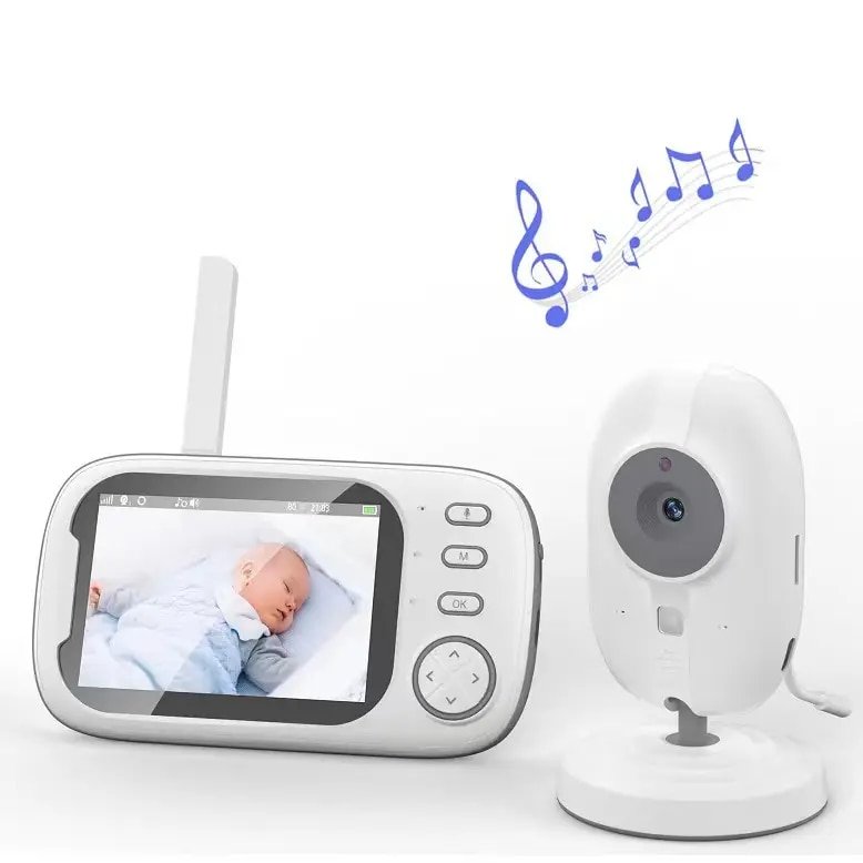 Baby Monitor WiFi HelloKid™ OPTI 3.5” AI NightVision HD, Monitorizare ...