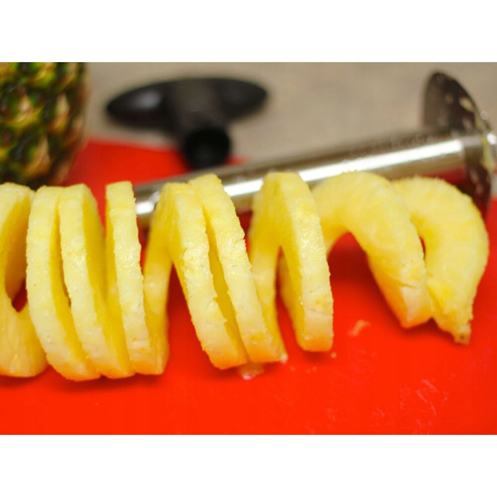Cutit pentru feliat si decojit ananas DIGIMAT®, material metalic, usor ...