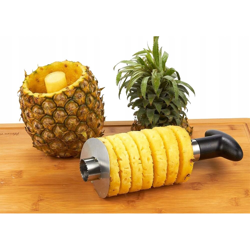 Cutit pentru feliat si decojit ananas DIGIMAT®, material metalic, usor ...