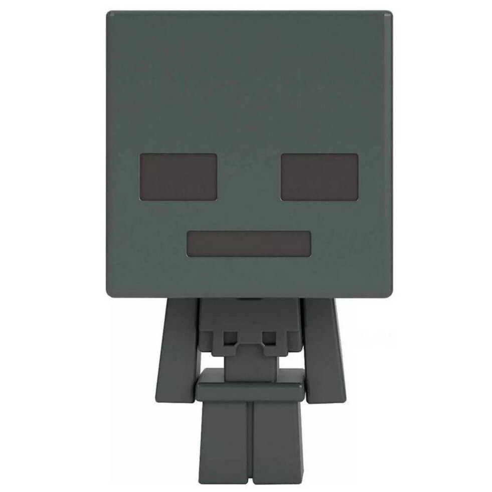 Figurina Mattel Mattel Minecraft Mob Head Minis Wither Skeleton Hkr68 ...