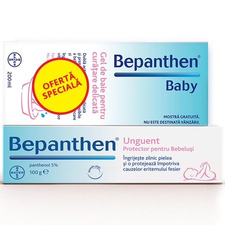 Комплект мехлем против раздразнения от пелени Bayer Bepanthen, 5%, 100 ...
