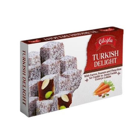 Rahat turcesc, Lokum cu Morcov si alune, Ciloglu, 300g - eMAG.ro