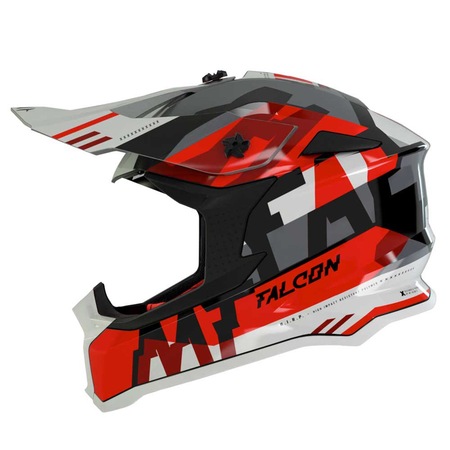 Casca atv, cross, enduro MT Helmets Falcon Arya rosu lucios, XL 61-62cm ...