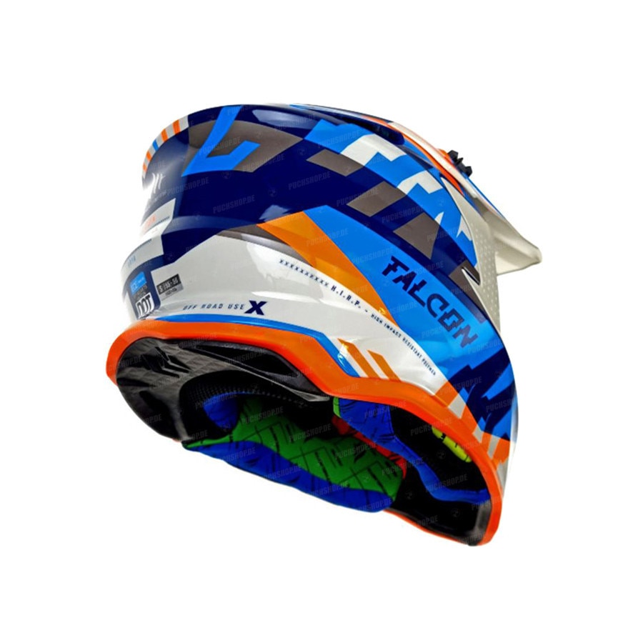 Casca atv, cross, enduro MT Helmets Falcon Arya albastru lucios, S 55 ...