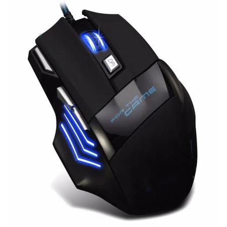 Ергономична мишка Qeno®, Gaming & Office, G6, С кабел, RGB осветление ...