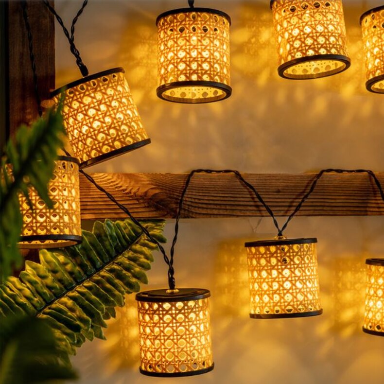 Ghirlanda Solara cu Felinare, Lumina Calda 3,8m - eMAG.ro