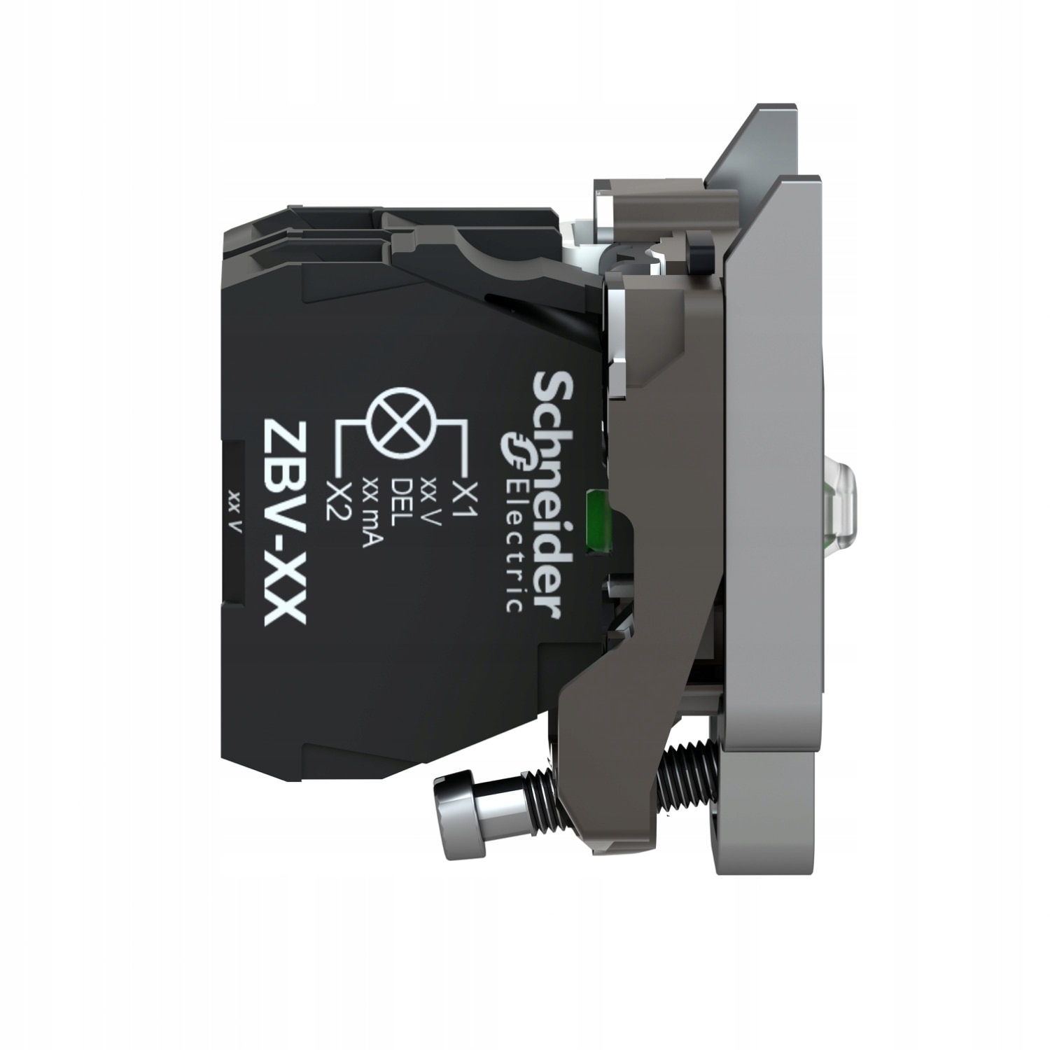 LED тяло на бутона, Schneider Electric Harmony XB4, Метал, 24V, Черен ...