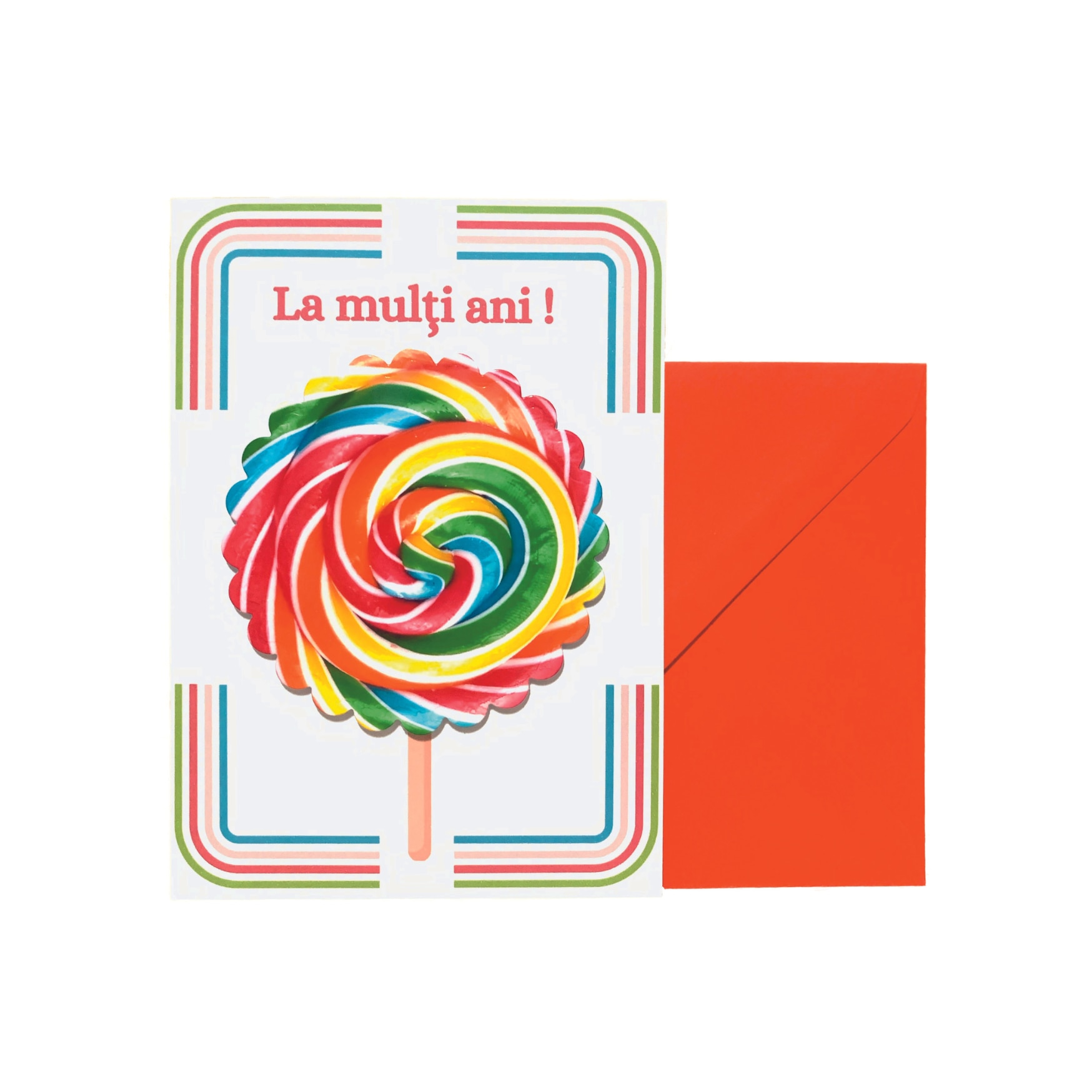 Felicitare 3D, Acadea, 10x15 cm, plic rosu - eMAG.ro