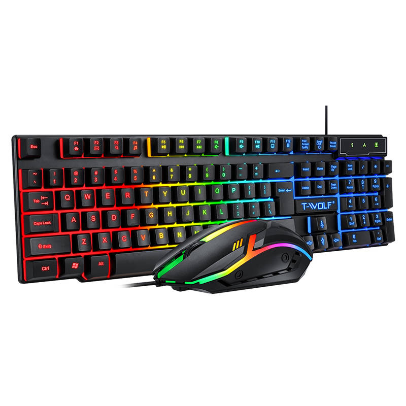 Set gaming tastatura, Mouse, Casti, Pad, Interlook, Iluminare Led RGB ...