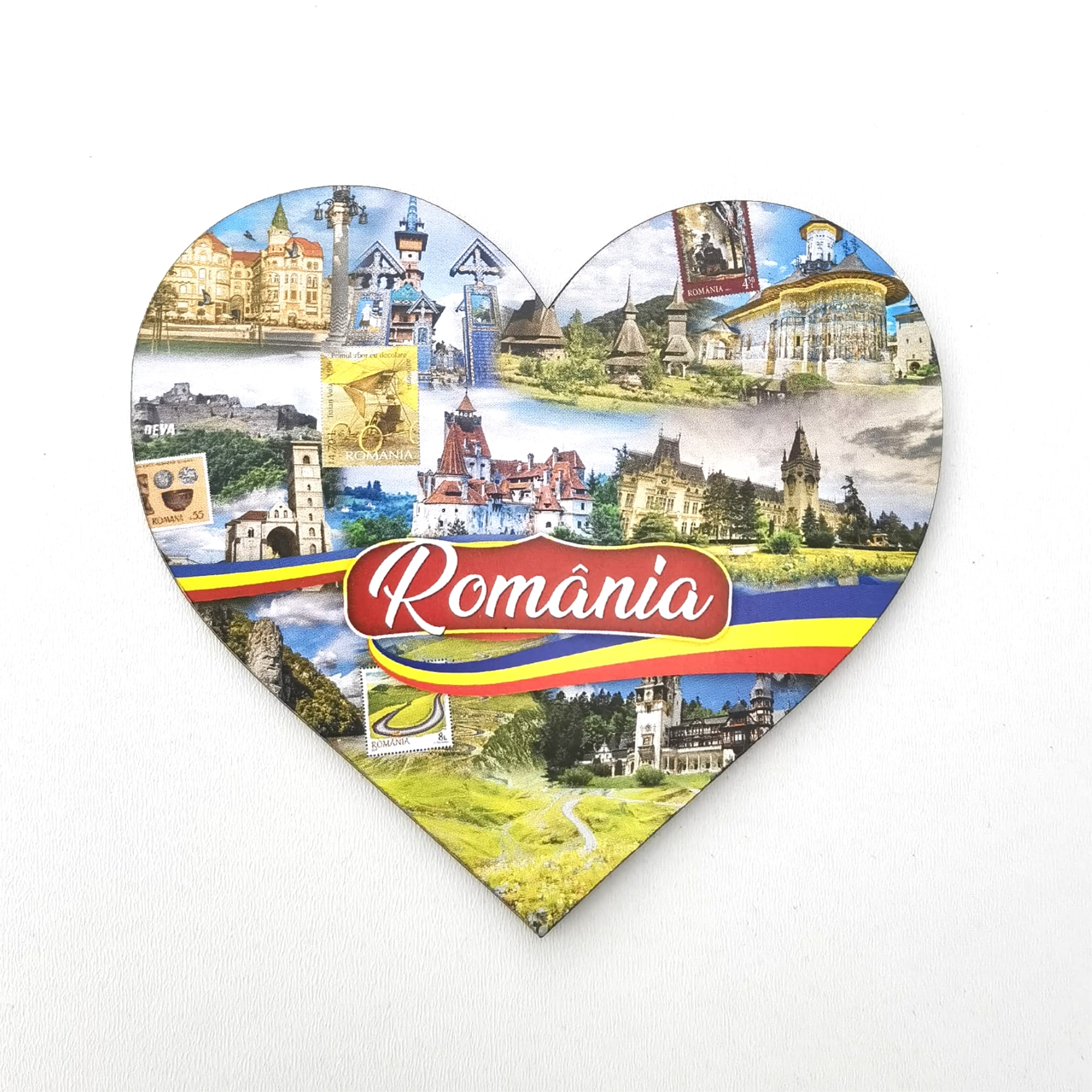 Magnet de frigider Te iubesc Romania, Inedit Print, SVR12, 10x9 cm ...