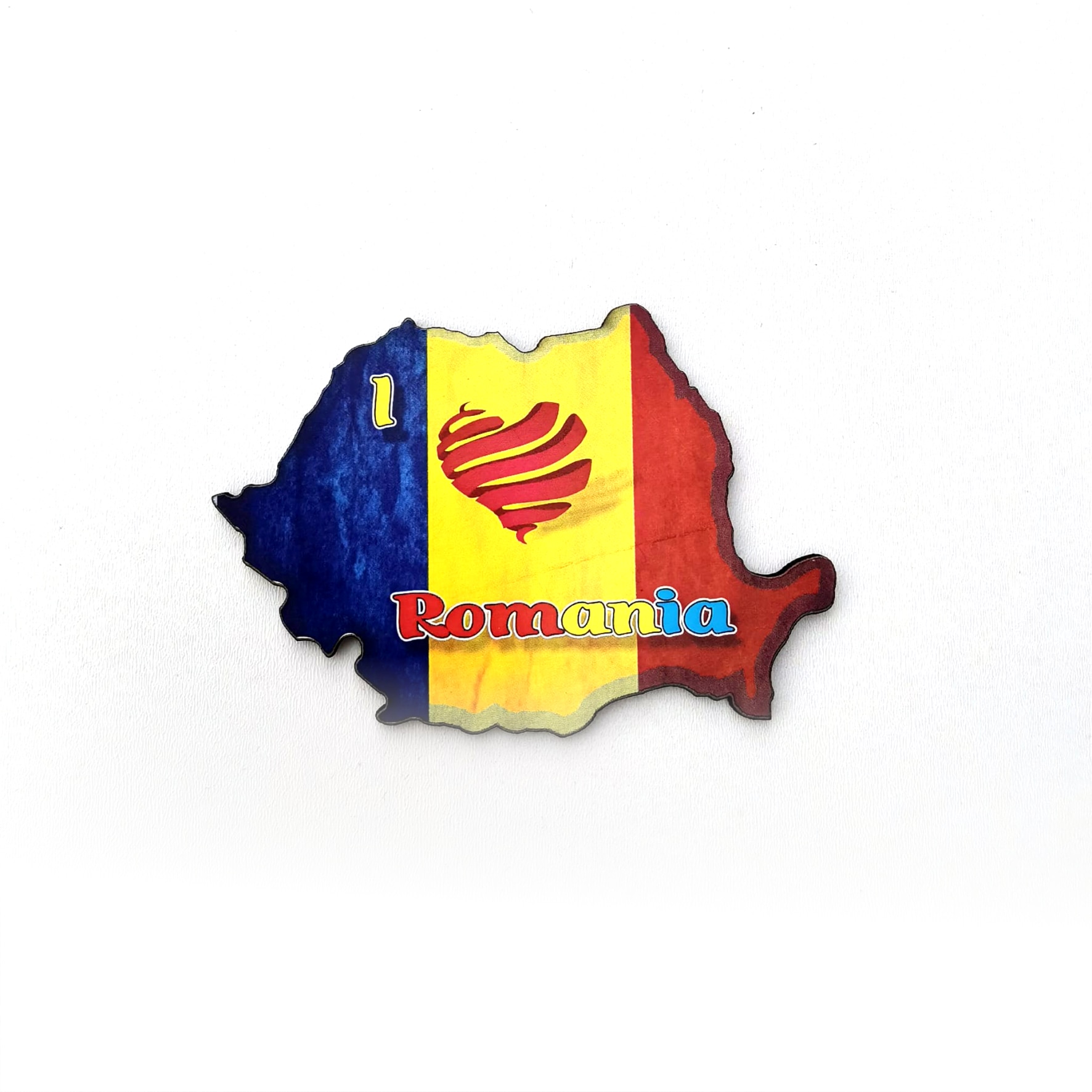 Magnet de frigider Tricolor Romania, Inedit Print, SVR9, 9,5x6,5 cm ...