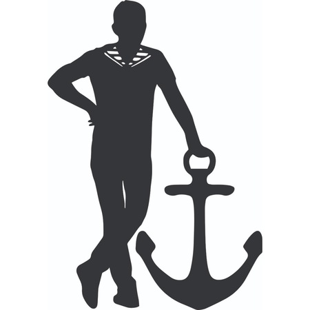 Sticker decorativ, Seafarer, Negru, 85 cm, 7101ST - eMAG.ro