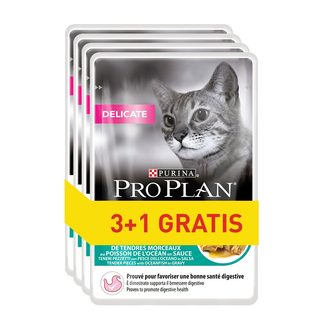 Hrana umeda pentru pisici, Purina, Peste, 4x85 g - eMAG.ro