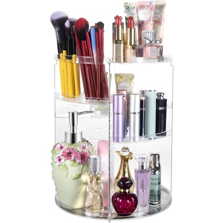 Organizator pentru Produse Cosmetice, Machiaj, Rotativ 360 de Grade ...