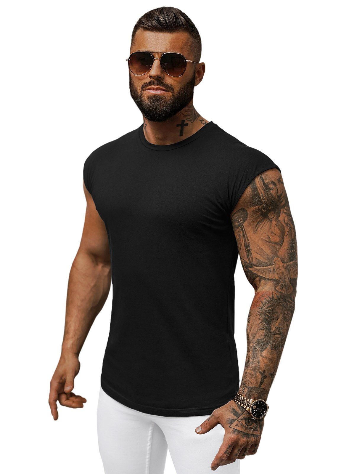 Maiou barbati negru OZONEE O/1265Z L - eMAG.ro