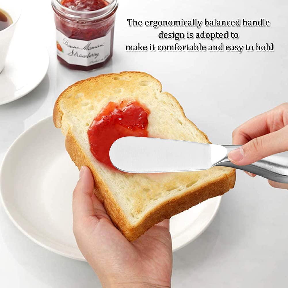 Set 2 cutite pentru unt/branza, Otel inoxidabil, Maner ergonomic - eMAG.ro